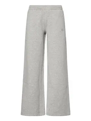 ANINE BING Kacey Cotton-jersey Jogging Bottoms - Medium Heather Grey
