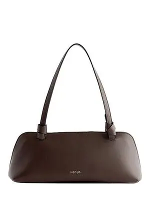NEOUS Aries East-west Leather Shoulder Bag - Dark Chocolate