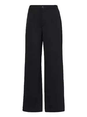 Vince Straight-leg Stretch-cotton Trousers - Black