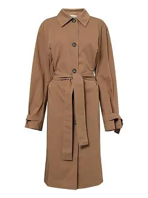 TOTEME Belted Cotton-poplin Trench Coat - Hazel