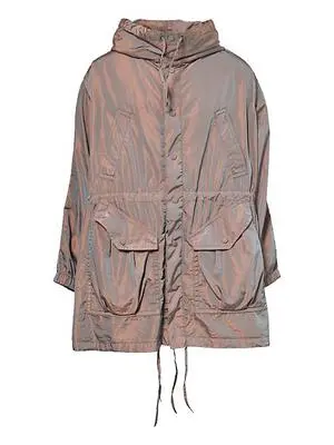 Dries Van Noten Voxer Hooded Woven Parka Jacket - Sky