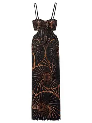 Simkhai Jamie Cutout Guipure Lace Maxi Dress - Black