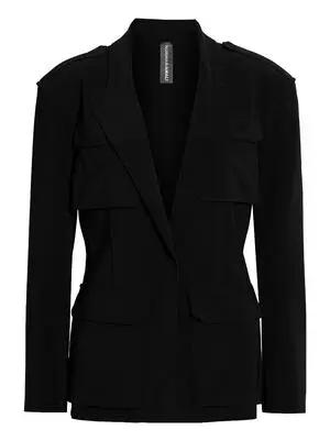 Norma Kamali Stretch-jersey Jacket - Black