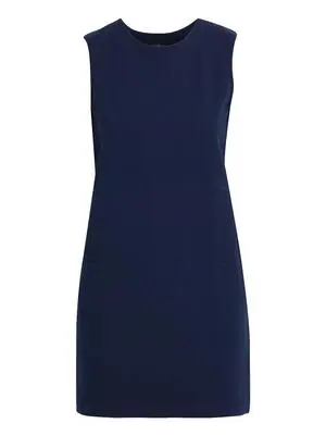 Norma Kamali French Cotton-blend Terry Mini Dress - Navy