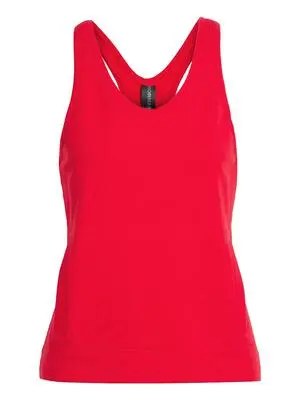 Norma Kamali French Cotton-blend Terry Tank - Red