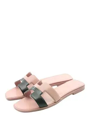 Hermès 20s Leather Sandals - Pink