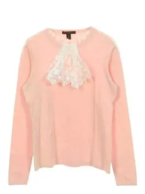 LOUIS VUITTON 2010s Long-sleeved Lace Top - Pink