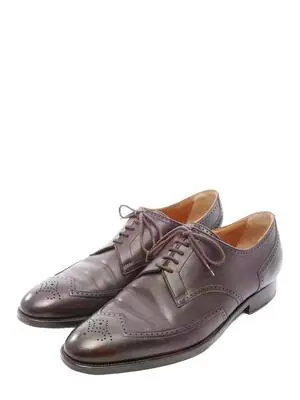 Hermès Brogue Detail Derby Shoes - Brown