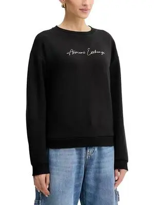 Armani Exchange Crew-neck Sweatshirt - Black