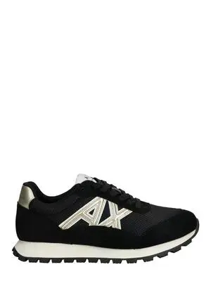 Armani Exchange Logo-detail Sneakers - Black