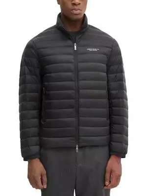 Armani Exchange Padded Jacket With Zip Fastening - Black