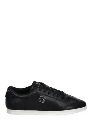 Armani Exchange Logo-detail Sneakers - Black