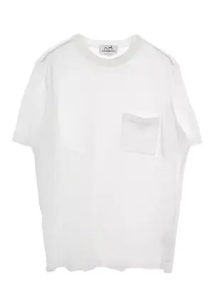 Hermès 1990s Patch-pocket T-shirt - White