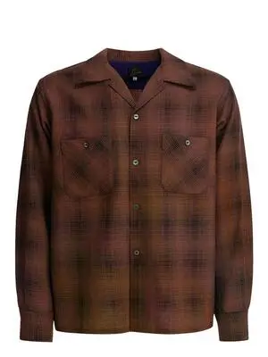Needles Checked Pocket Shirt - Brown