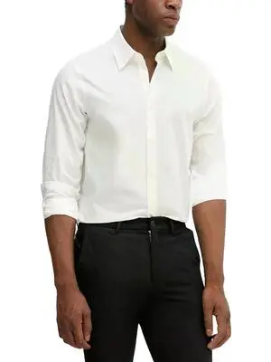Armani Exchange Buttoned Pattern Shirt - White