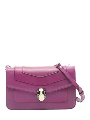 BVLGARI 2010s Serpenti Forever Chain Shoulder Bag - Purple