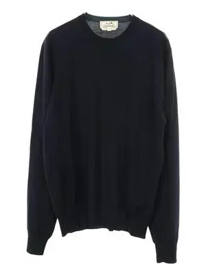 Hermès 2000s Knit Crew-neck Sweater - Blue