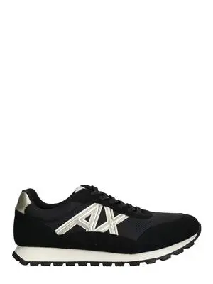 Armani Exchange Logo-detail Sneakers - Black
