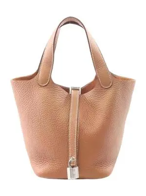 Hermès 2024 Picotin Lock Pm Leather Shoulder Bag - Brown