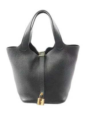 Hermès 2022 18 Picotin Lock Tote Bag - Black