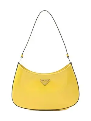 Prada Cleo Leather Shoulder Bag - Yellow