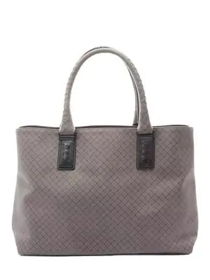 Bottega Veneta 2000s Intrecciato Tote Bag - Grey