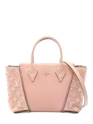 LOUIS VUITTON 2014 Bb Velour Magnolia Tote Bag - Pink