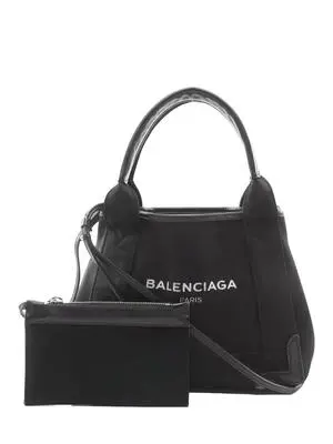 Balenciaga 2000s Hippopotamus Leather Handbag - Black