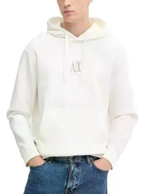 Armani Exchange Logo-print Hoodie - White