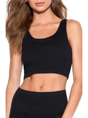 Spiritual Gangster Love Longline Sports Bra - Black