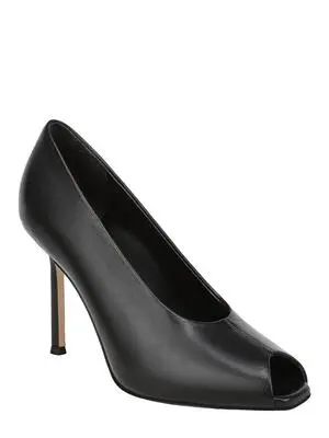 FAVORITE DAUGHTER Peep Toe Stiletto Pumps - Black