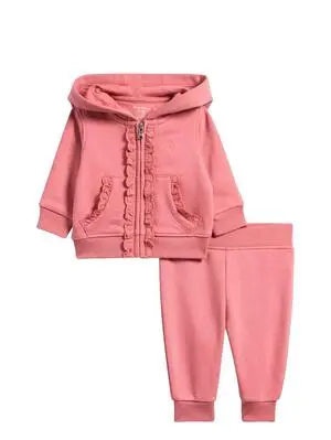Ralph Lauren French Terry Zip Hoodie & Joggers Set - Desert Rose