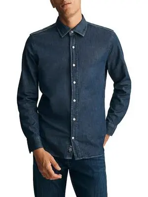 MAVI Stretch Denim Button-up Shirt - Rinse