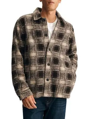 MAVI Mavi Jeans Wool Blend Check Overshirt