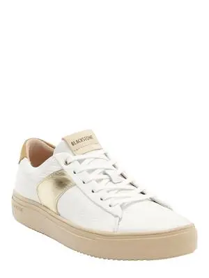 Blackstone Vl57 Leather Sneaker - White/pale Gold