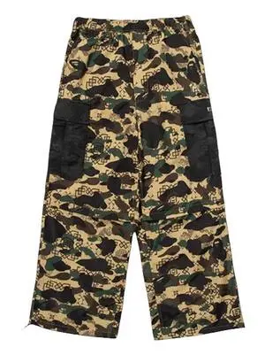 A BATHING APE X Clot Camo Relaxed Fit Cargo Pants - Yellow