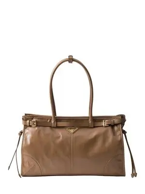 Prada Bonnie Large Leather Handbag - Pink