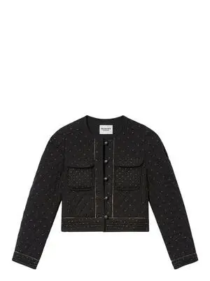 MARANT ETOILE Vania Organic Cotton Jacket - Black