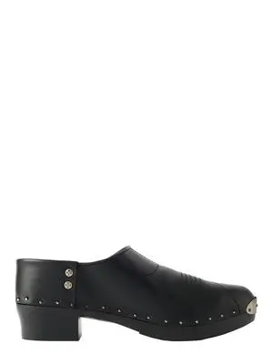 Enfants Riches Déprimés Studded Leather Clogs - Black
