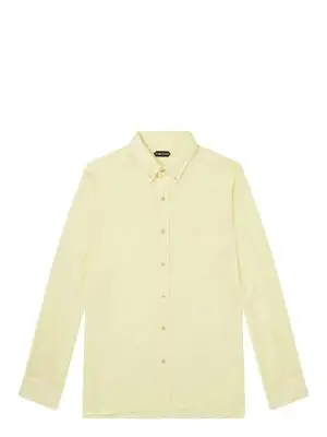 TOM FORD Lyocell-gabardine Shirt - Yellow