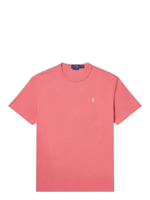 Polo Ralph Lauren Logo-embroidered Cotton-jersey T-shirt - Red