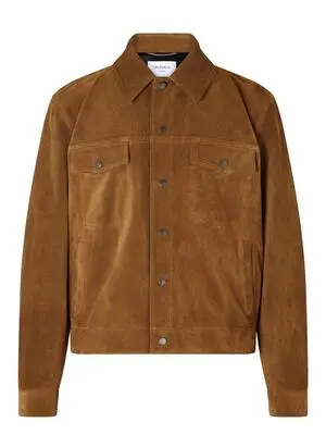 Saint Laurent Suede Jacket - Brown