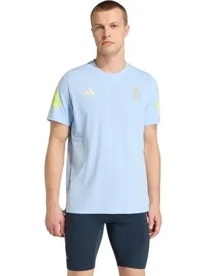 Adidas Boston Marathon 2026 Running Tee - Glow Blue