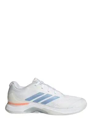 Adidas Avacourt 3 Athletic Tennis Shoes - Core Black / Halo Blue / Beam Orange