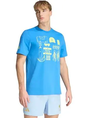 Adidas Boston Marathon 2026 Graphic T-shirt - Lucid Ray Blue