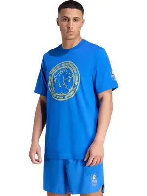 Adidas Boston Marathon 2026 Logo Graphic T-shirt - Blue