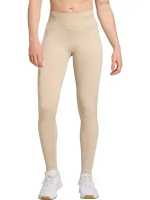 Adidas Workout Essentials Full-length Knit Leggings - Beige