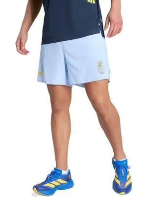 Adidas Boston Marathon 2026 Running Shorts - Glow Blue