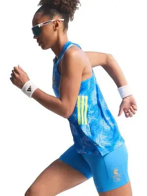 Adidas Boston Marathon 2026 Short Tight - Lucid Ray Blue