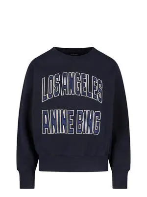 ANINE BING Harry Logo Sweatshirt - Black